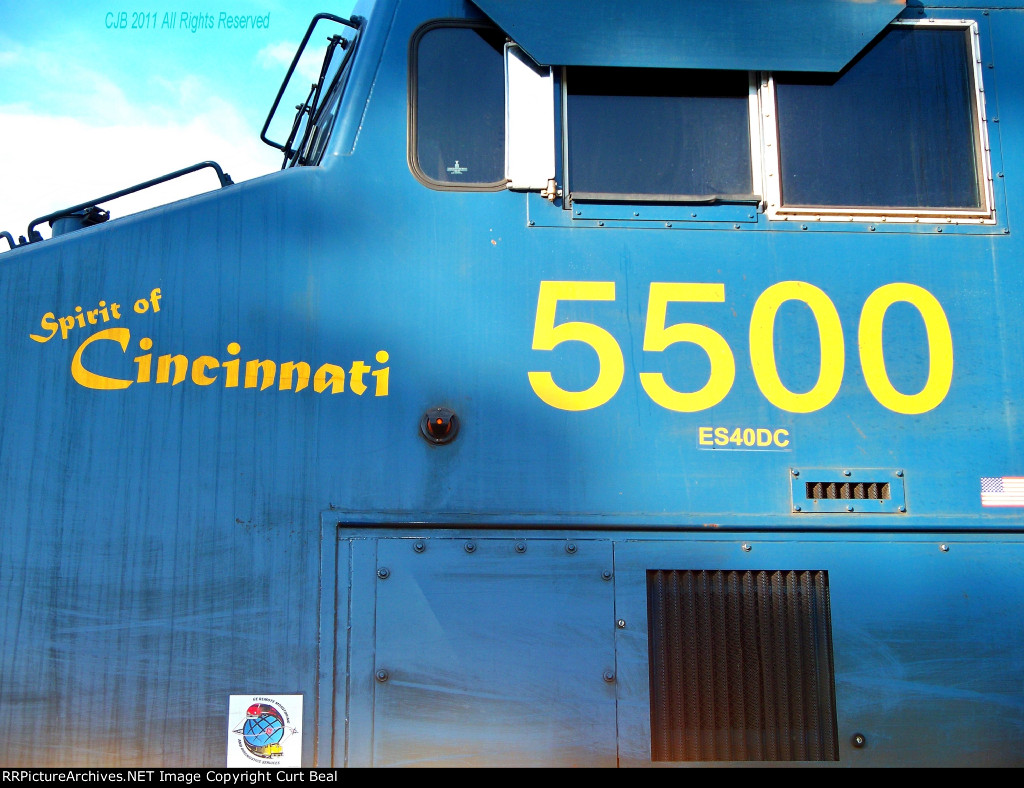 CSX 5500, Spirit of Cincinnati logo